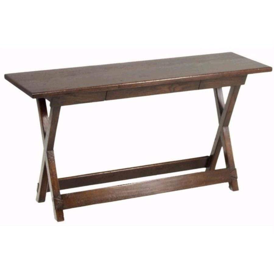 Trestle Hall Table w Drawer - Cranfields